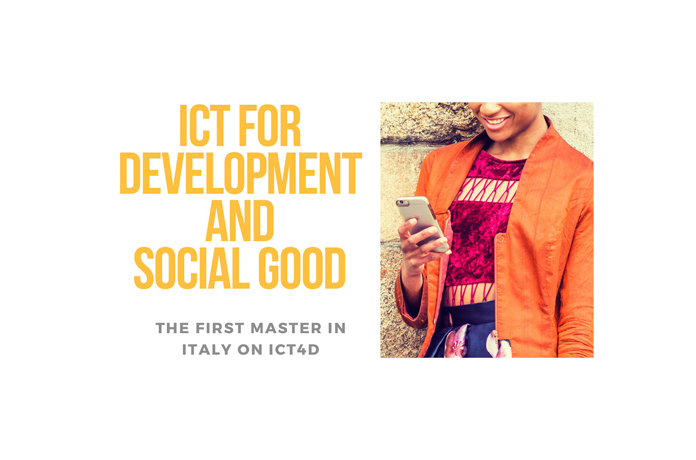 Al via il Master ICT for Development and Social Good: tecnologie ...
