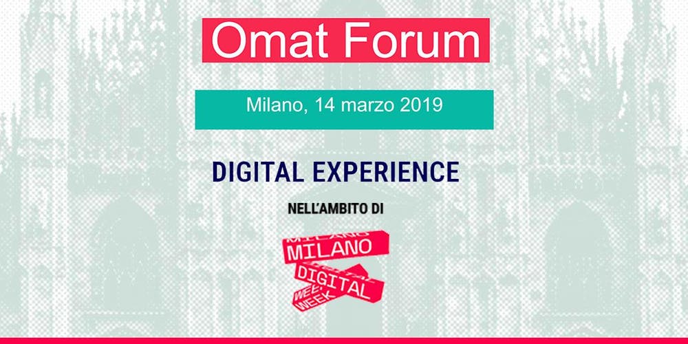Omat forum 2019 alla Milano Digital Week - BitMat