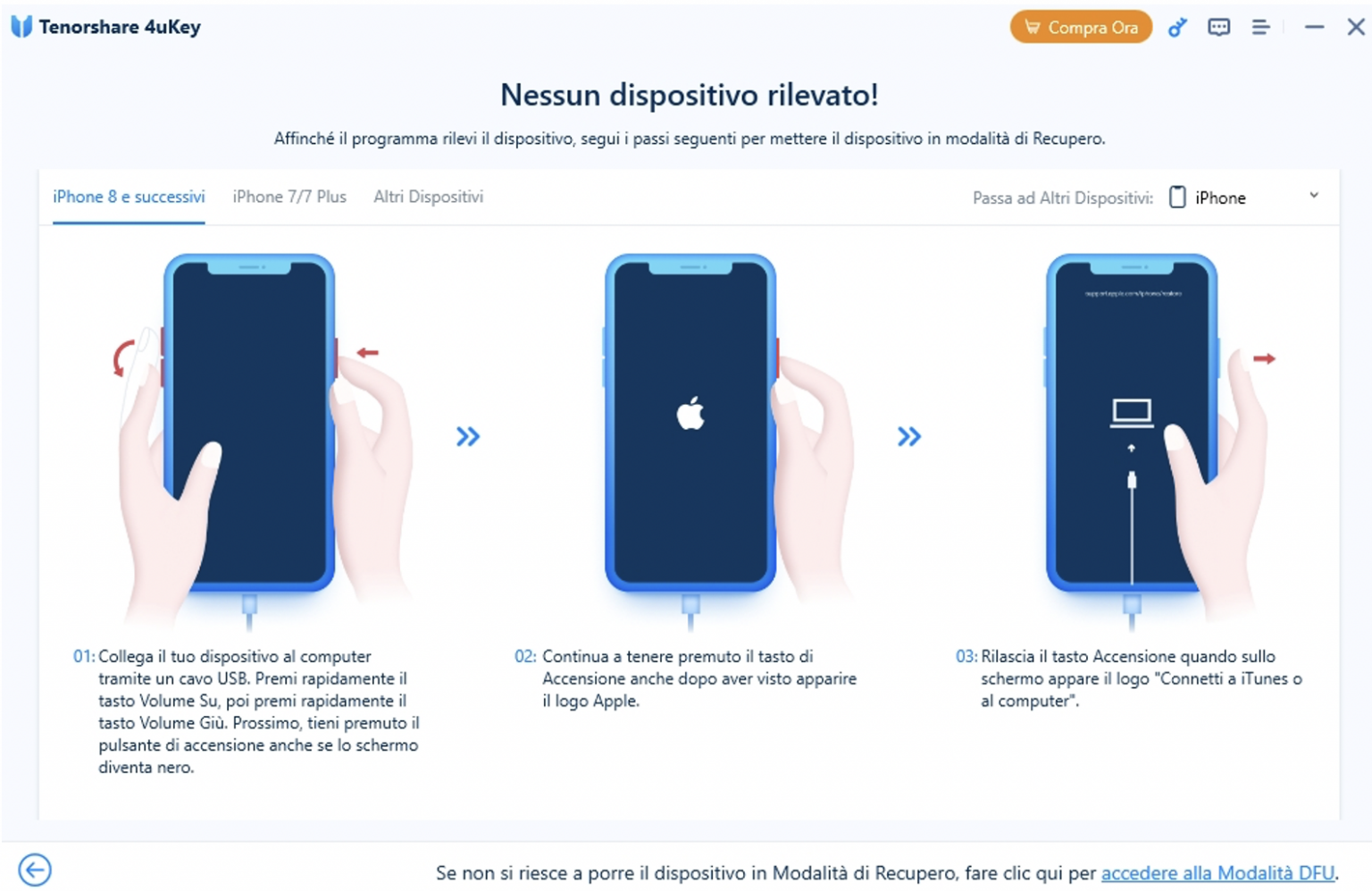 Sbloccare iphone codice dimenticato con Tenorshare 4uKey - BitMat