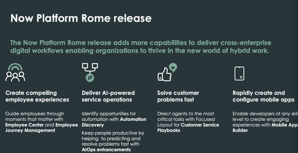 Now Platform Rome: nuova release della piattaforma ServiceNow - BitMat