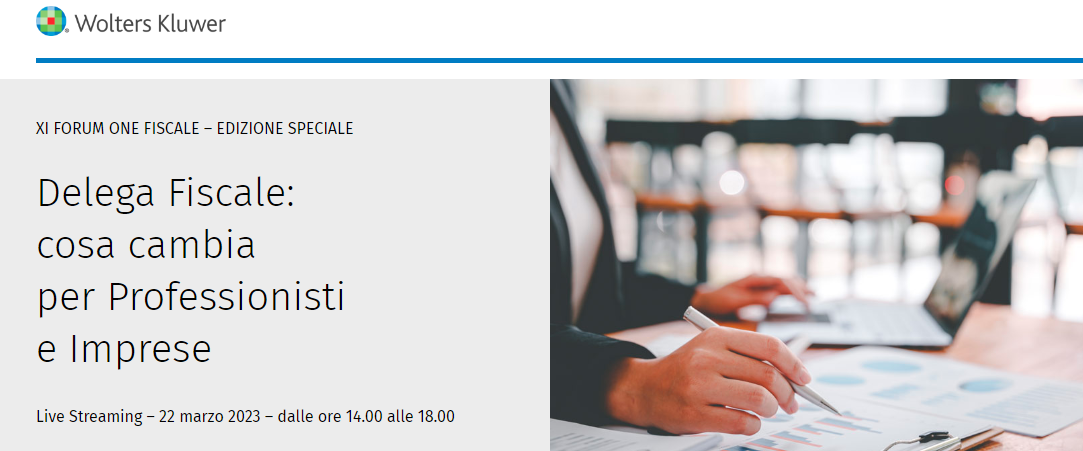 Forum One Fiscale: il 22 marzo, focus sulla delega fiscale - BitMat