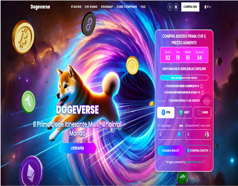 La nuova crypto presale di Dogeverse ha raccolto oltre $ 300.000 in pochi minuti: dove arriverà ...